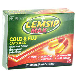 Buy Lemsip Max Capsules Online - Pharmica